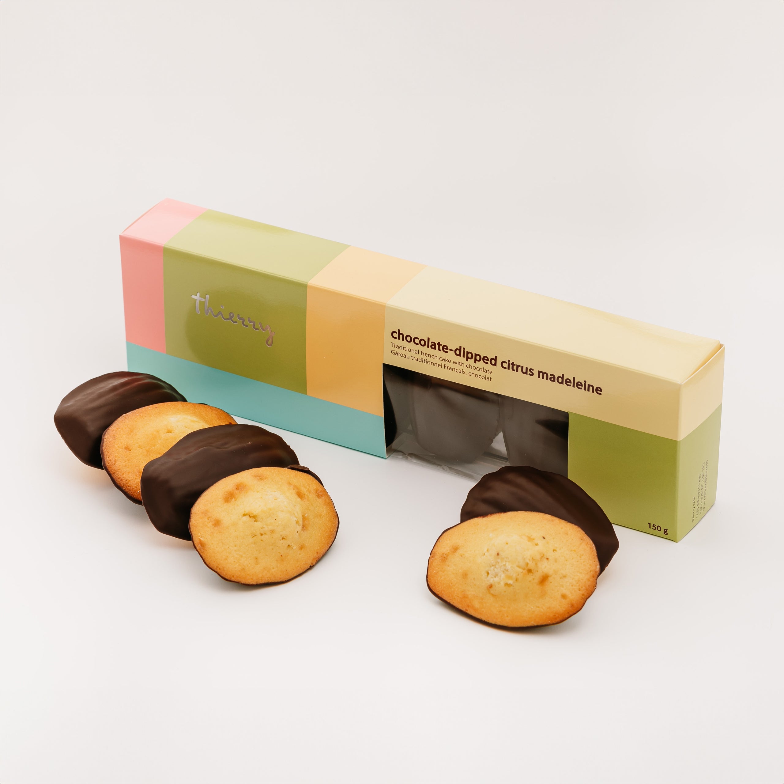 Chocolate Dipped Madeleines 6-pack | Thierry Chocolates