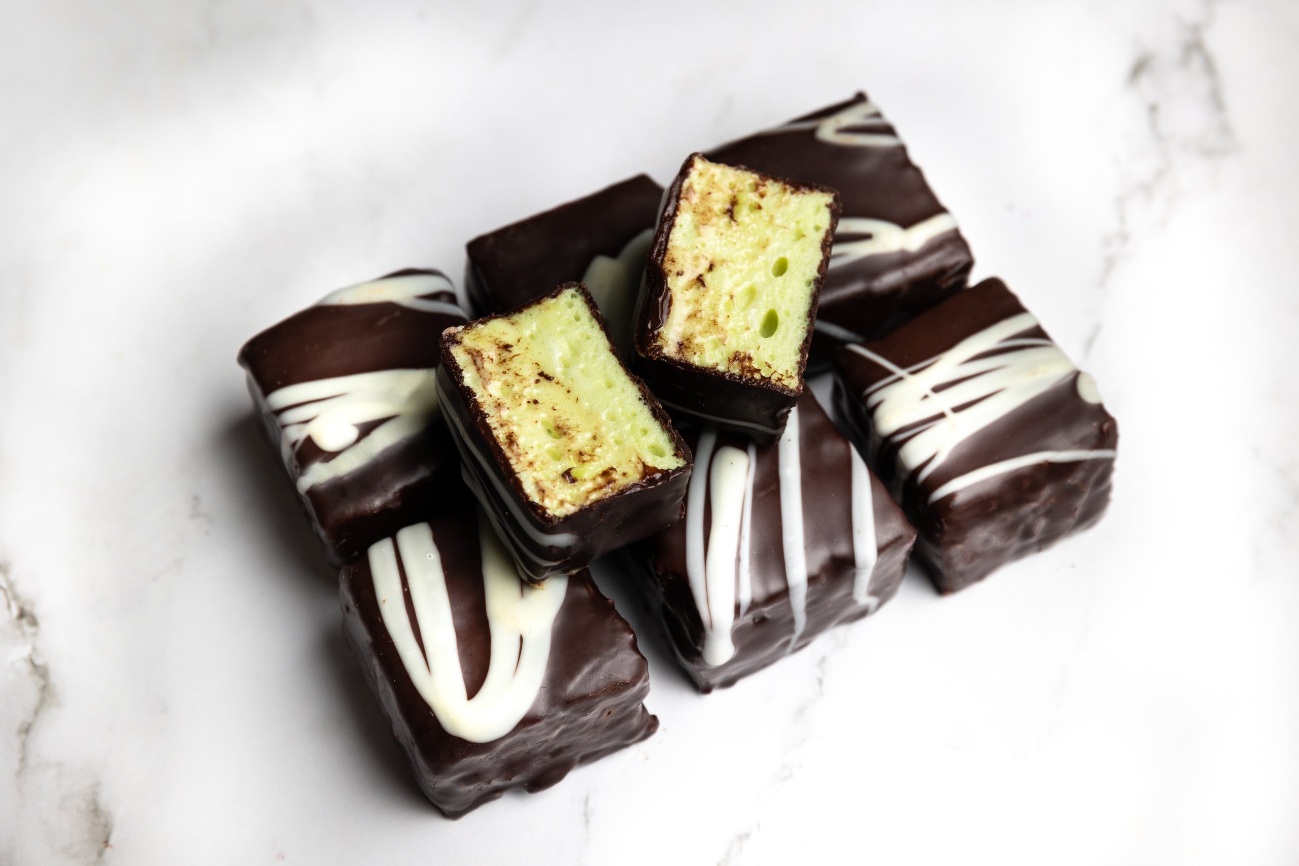 Chocolate Dipped Pistachio Marshmallow Bag | Thierry Chocolates